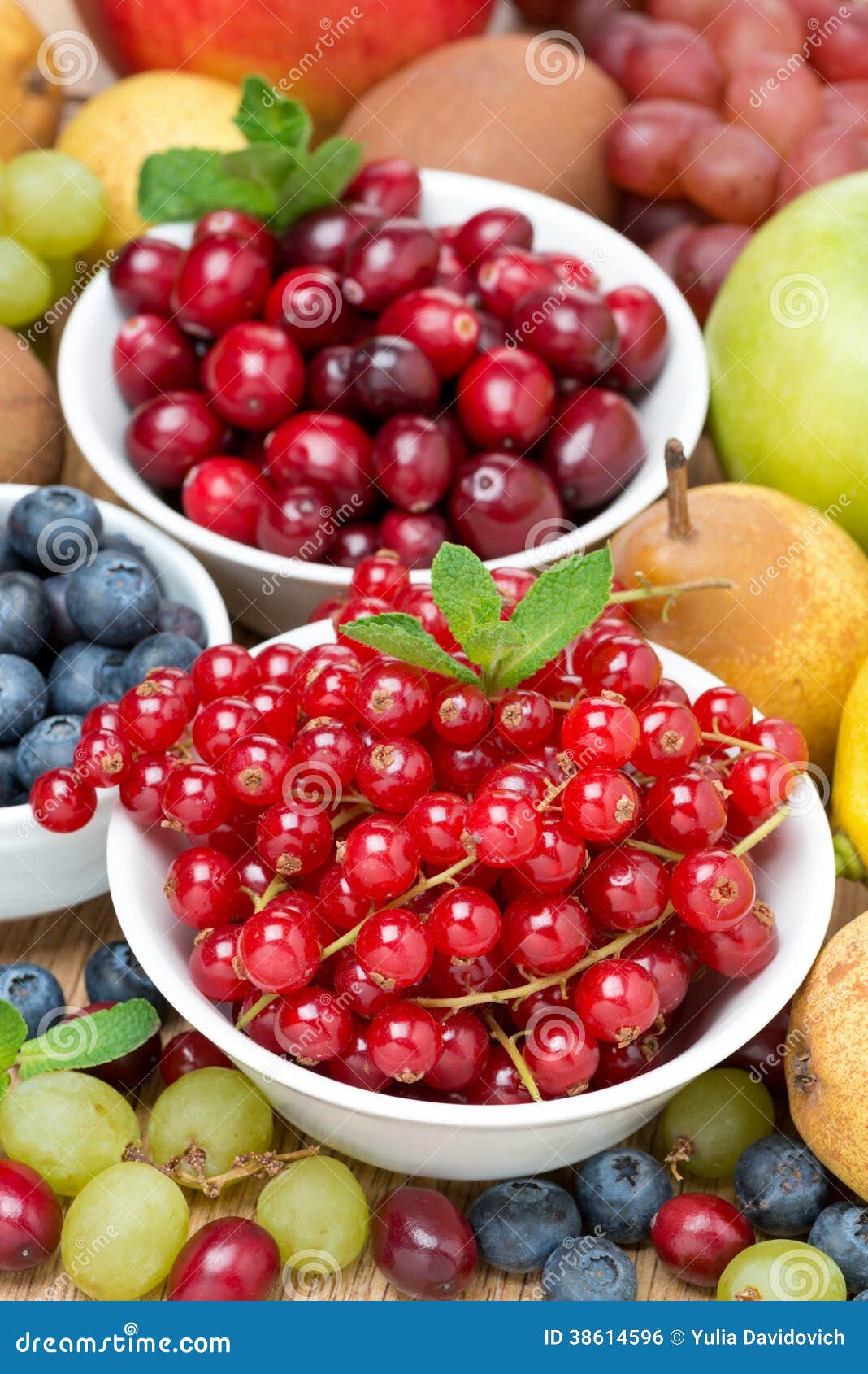 Assorted Fruits and Berries, Vertical Stock Photo - Image of health ...