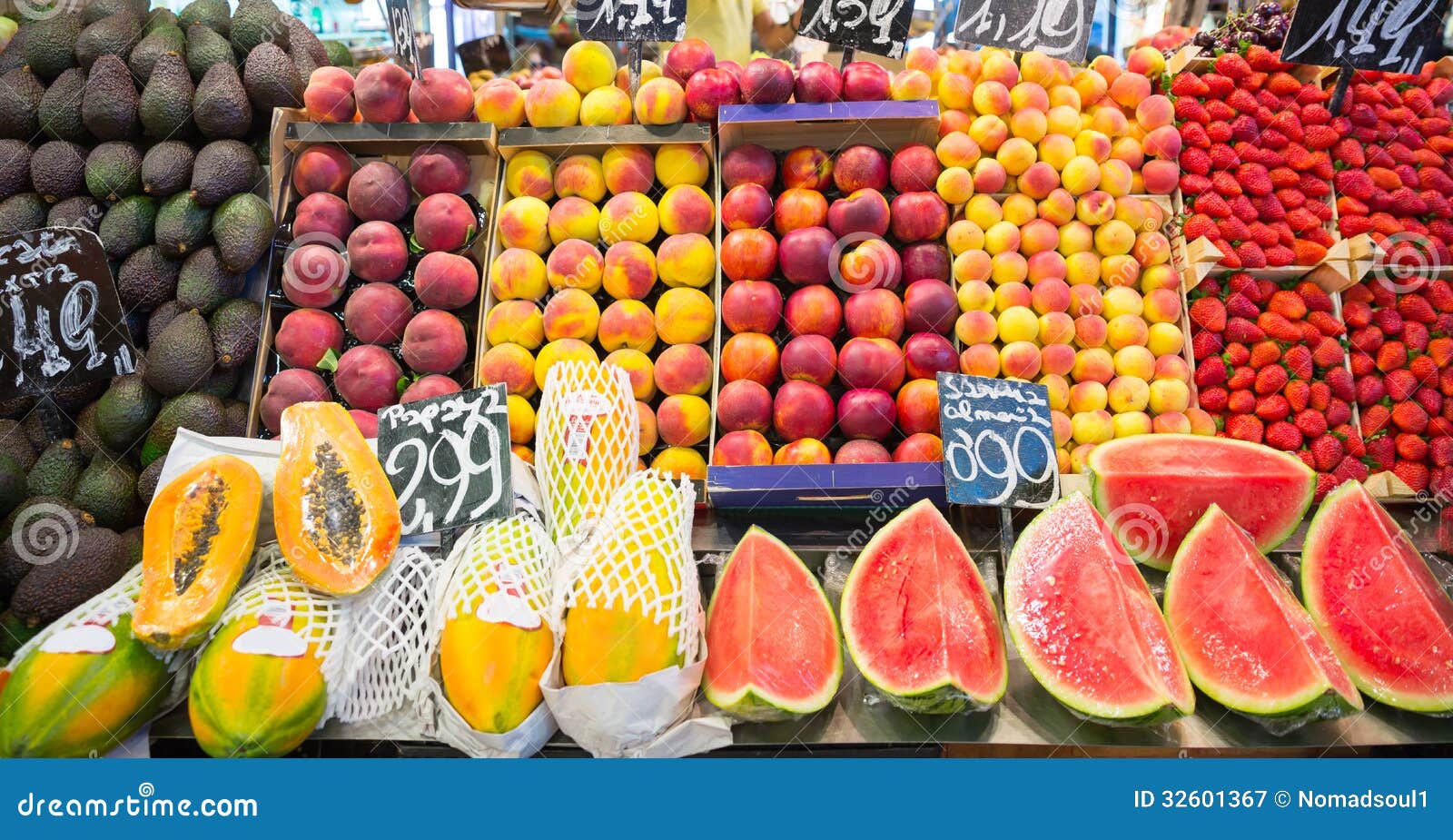 Assorted fruits stock image. Image of berry, dessert - 32601367