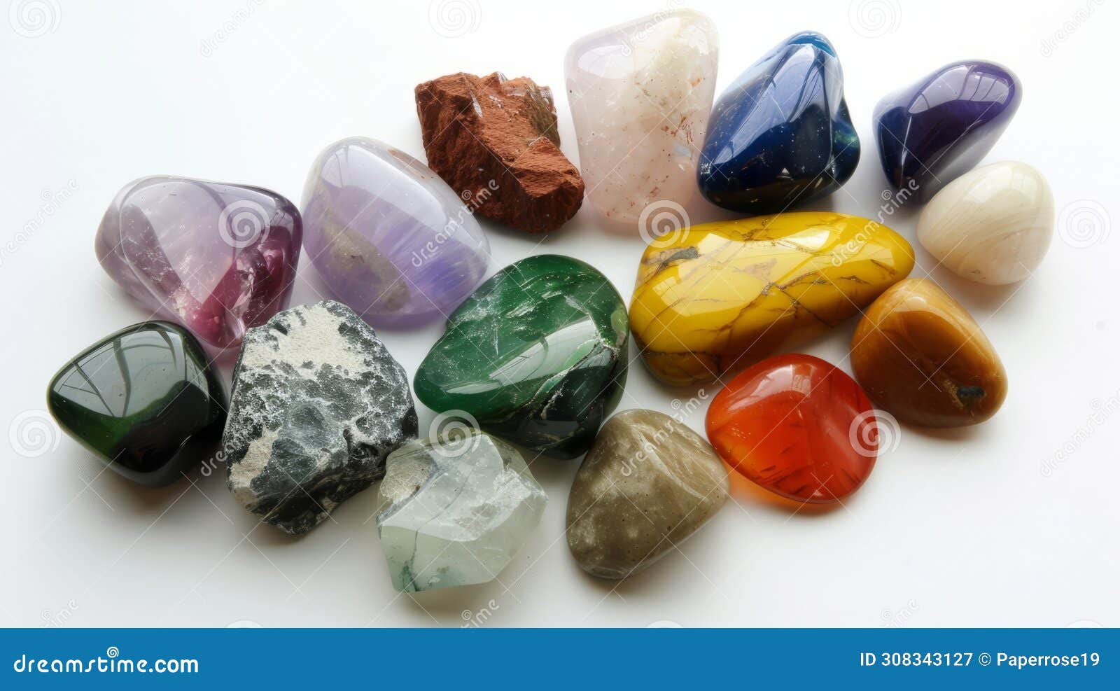 Assorted gem stones stock illustration. Illustration of fresh - 308343127