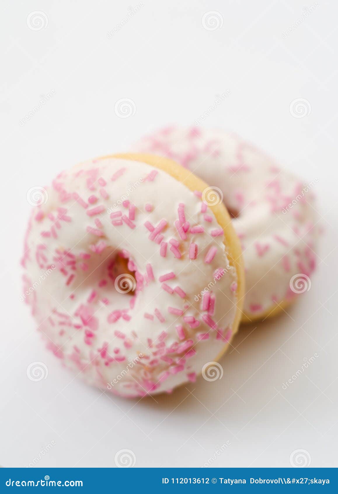 Donuts isolated in white stock photo. Image of food - 112013612