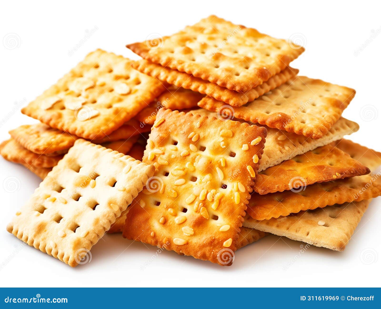 Assorted Golden Biscuits stock image. Image of crunchy - 311619969