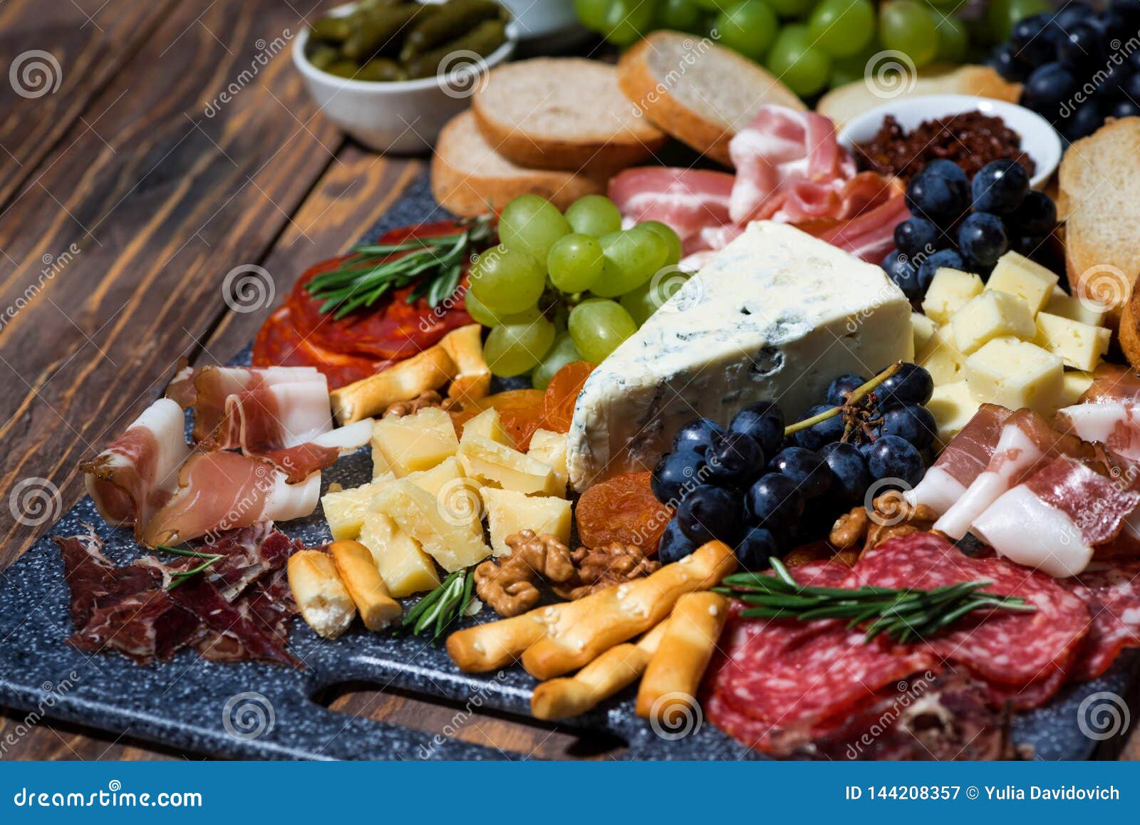 Assorted Gourmet Cheeses and Meats Stock Image - Image of cheese ...