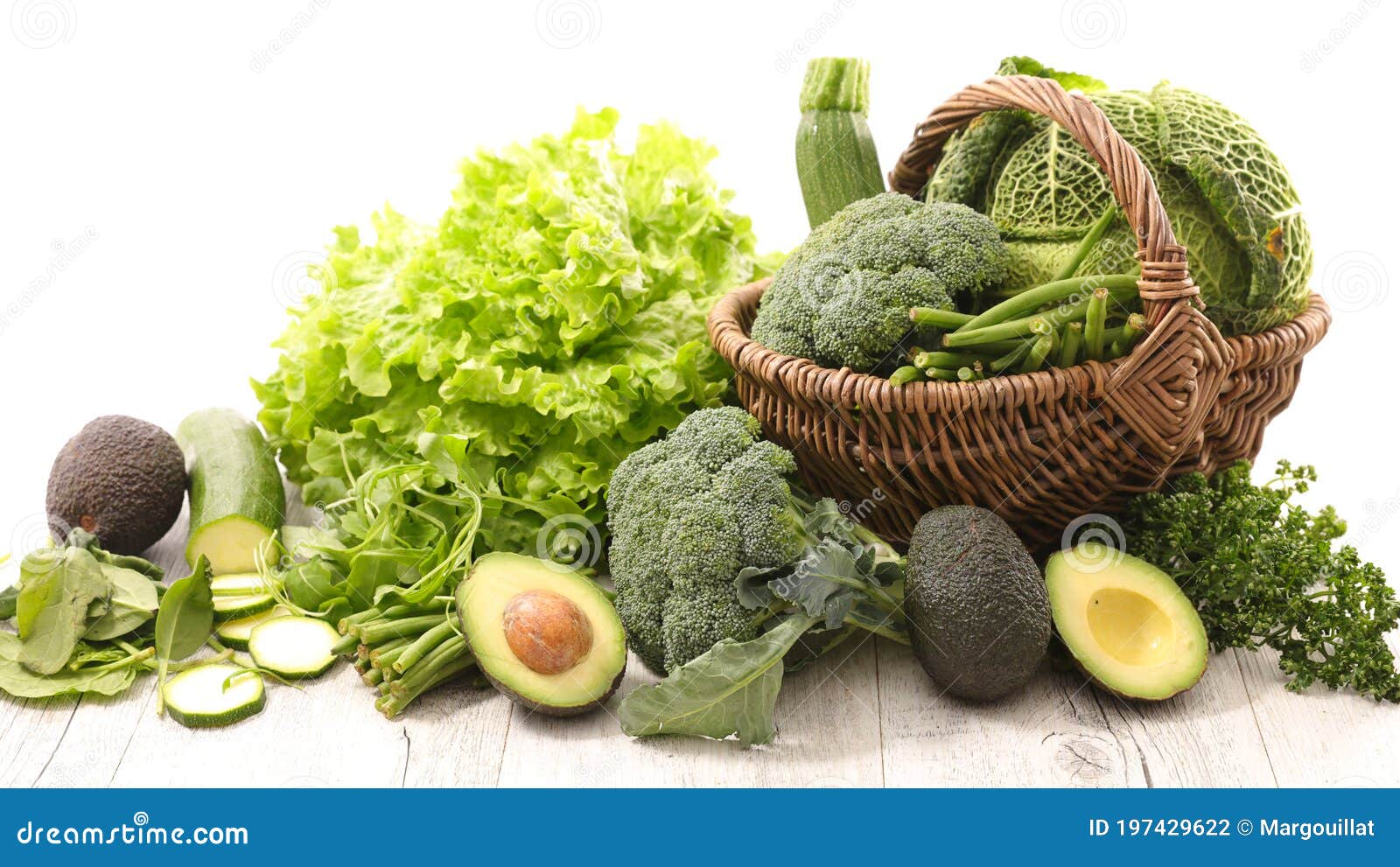 Assorted of Green Vegetable Stock Photo - Image of composition, market ...