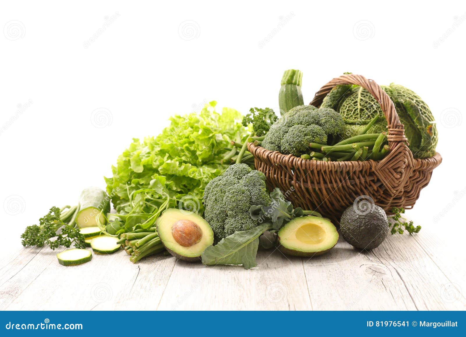 Assorted green vegetables stock image. Image of broccoli - 81976541