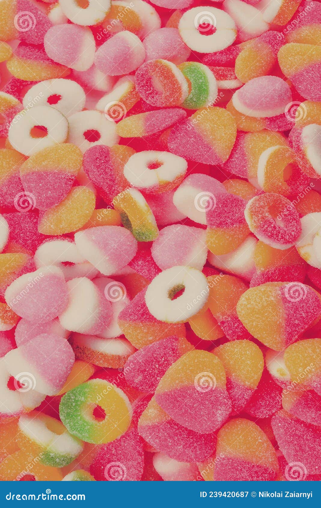 Assorted gummy candies. stock image. Image of assorted - 239420687