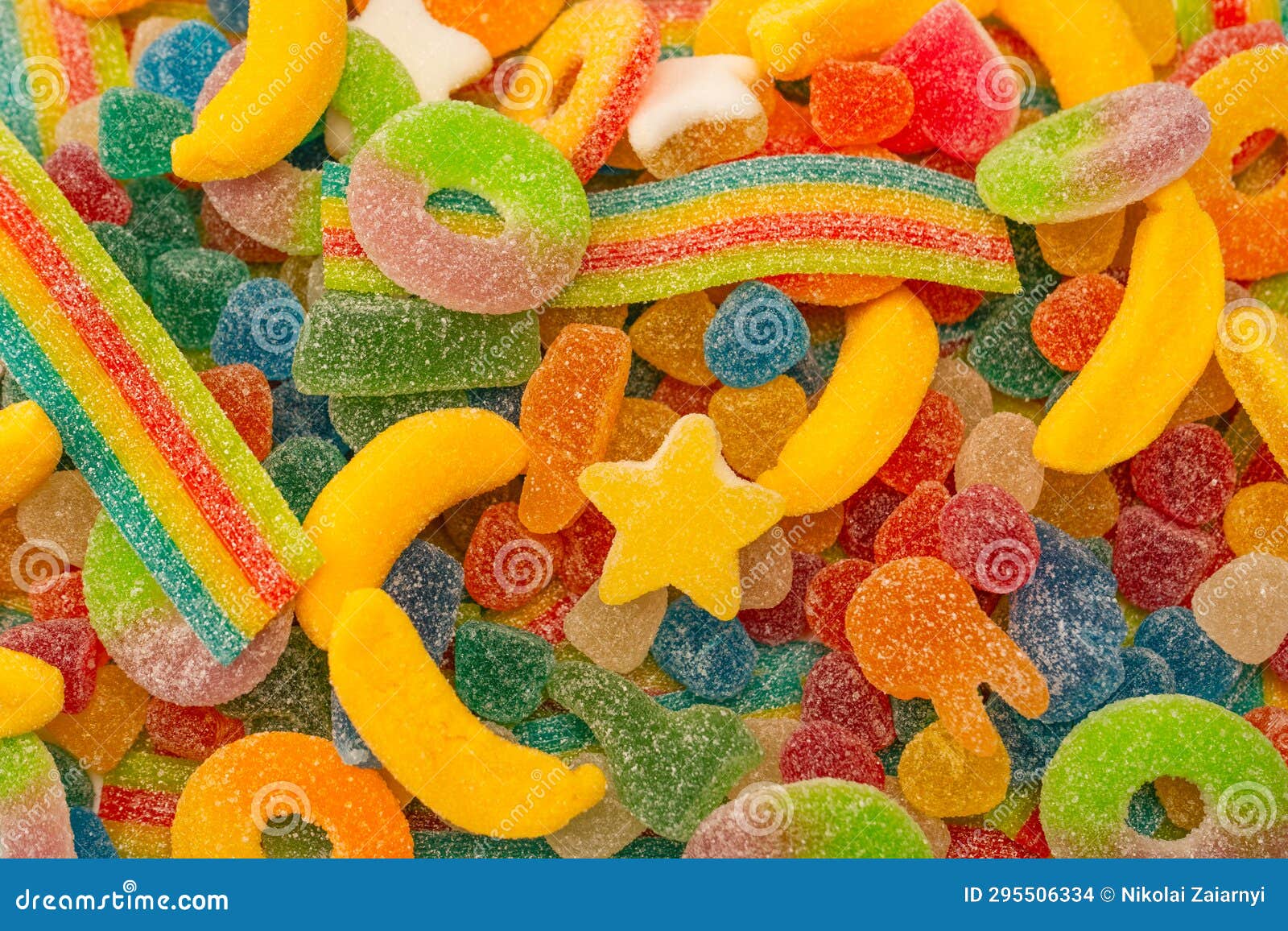 Assorted Gummy Candies. Jelly Sweets Stock Photo - Image of confection ...