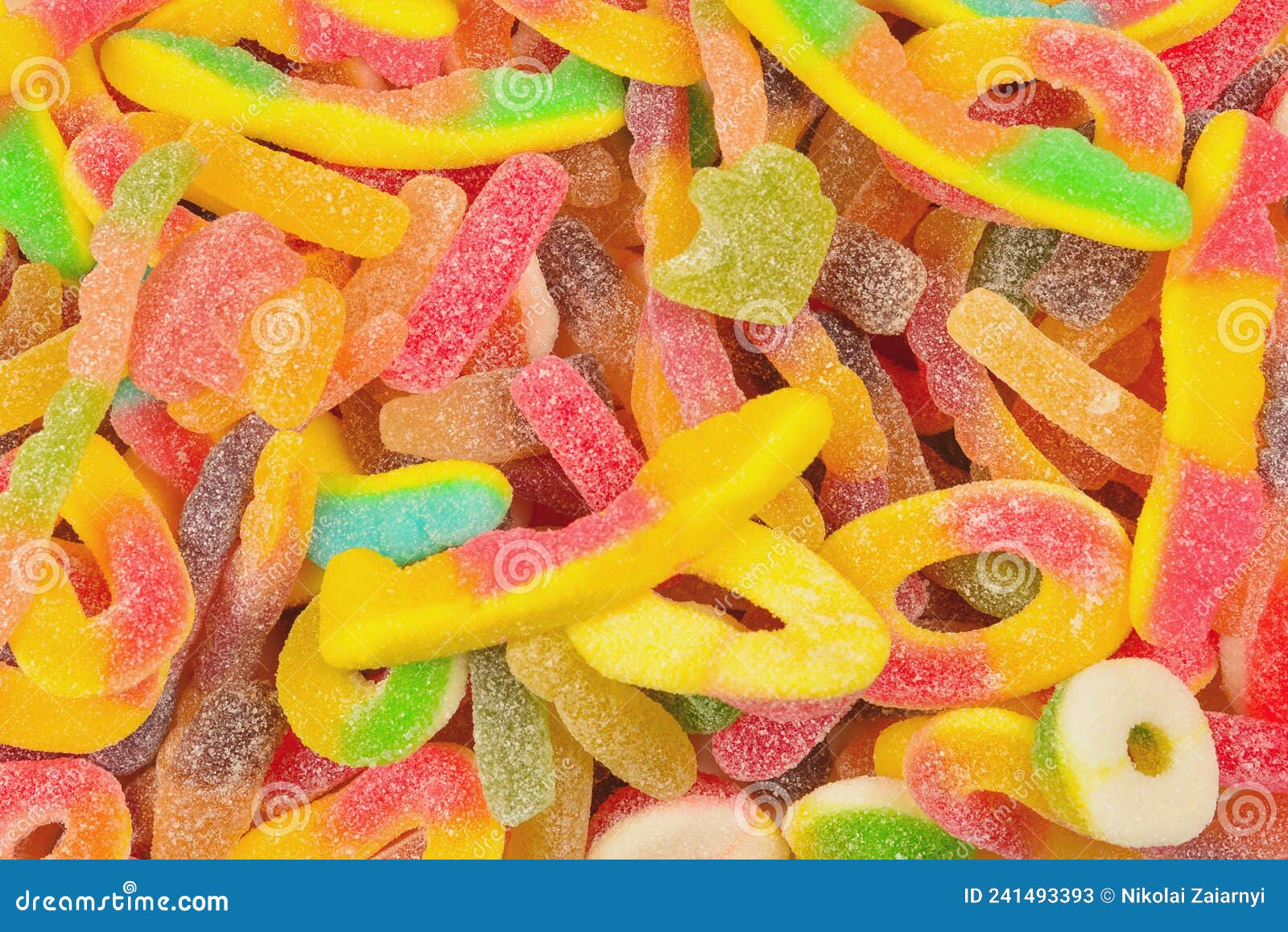 Assorted Gummy Candies, Raspberry And BlackBerry Shaped Candies. The ...