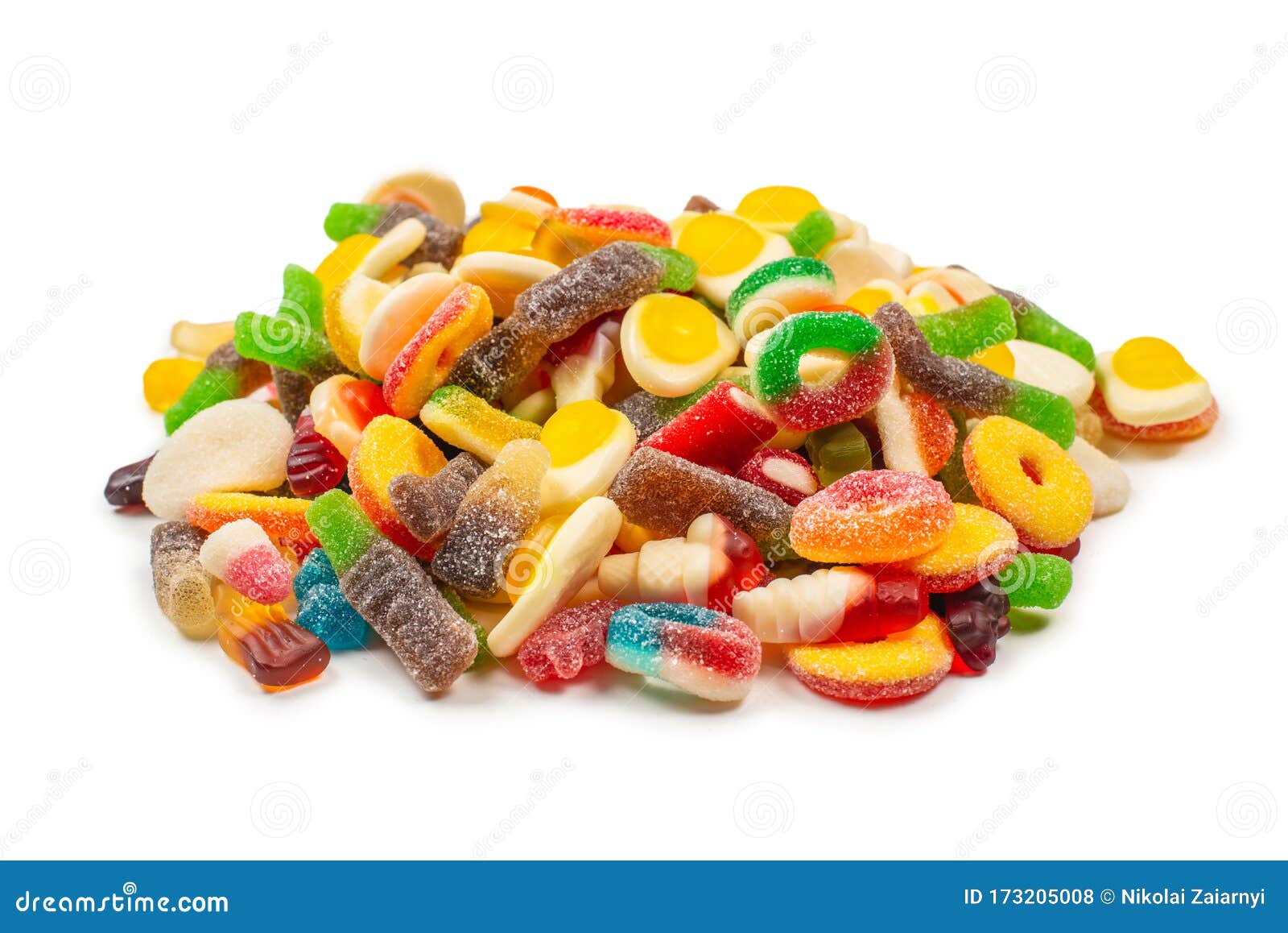 Assorted Gummy Candies, Raspberry And BlackBerry Shaped Candies. The ...