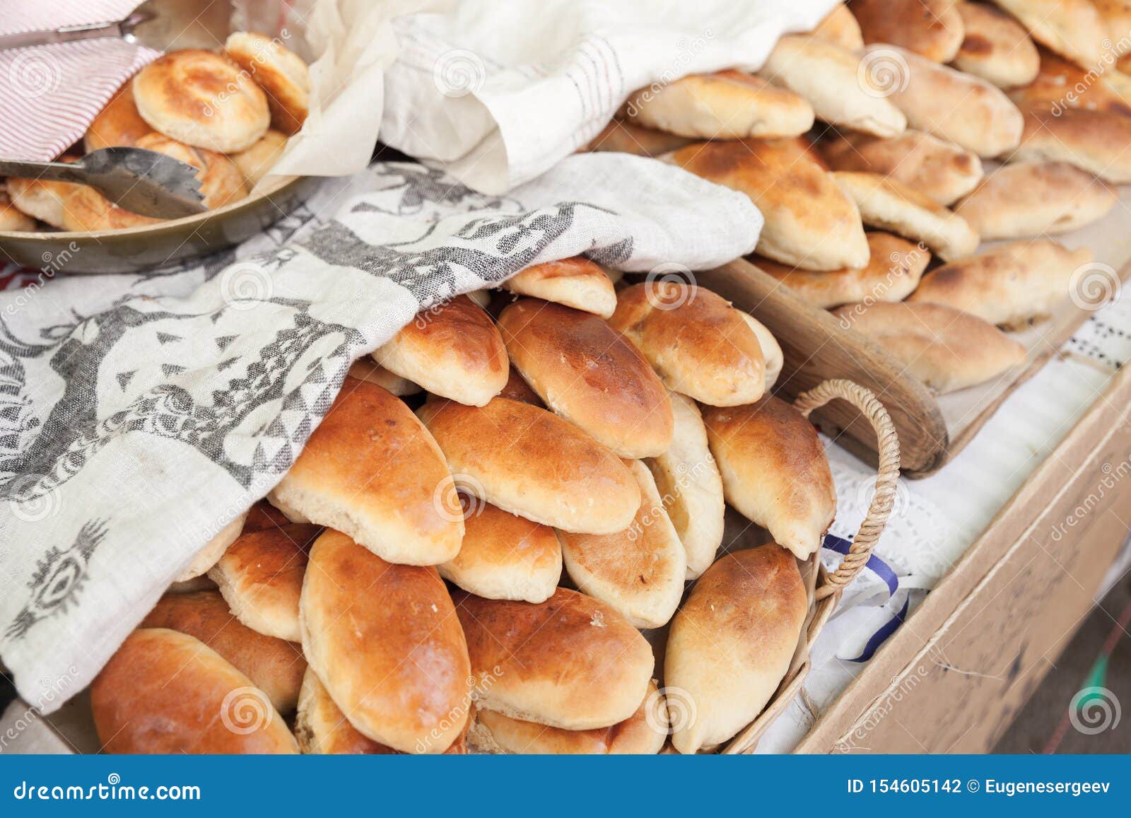 Assorted Homemade Pies are on a Table Stock Photo - Image of bake ...