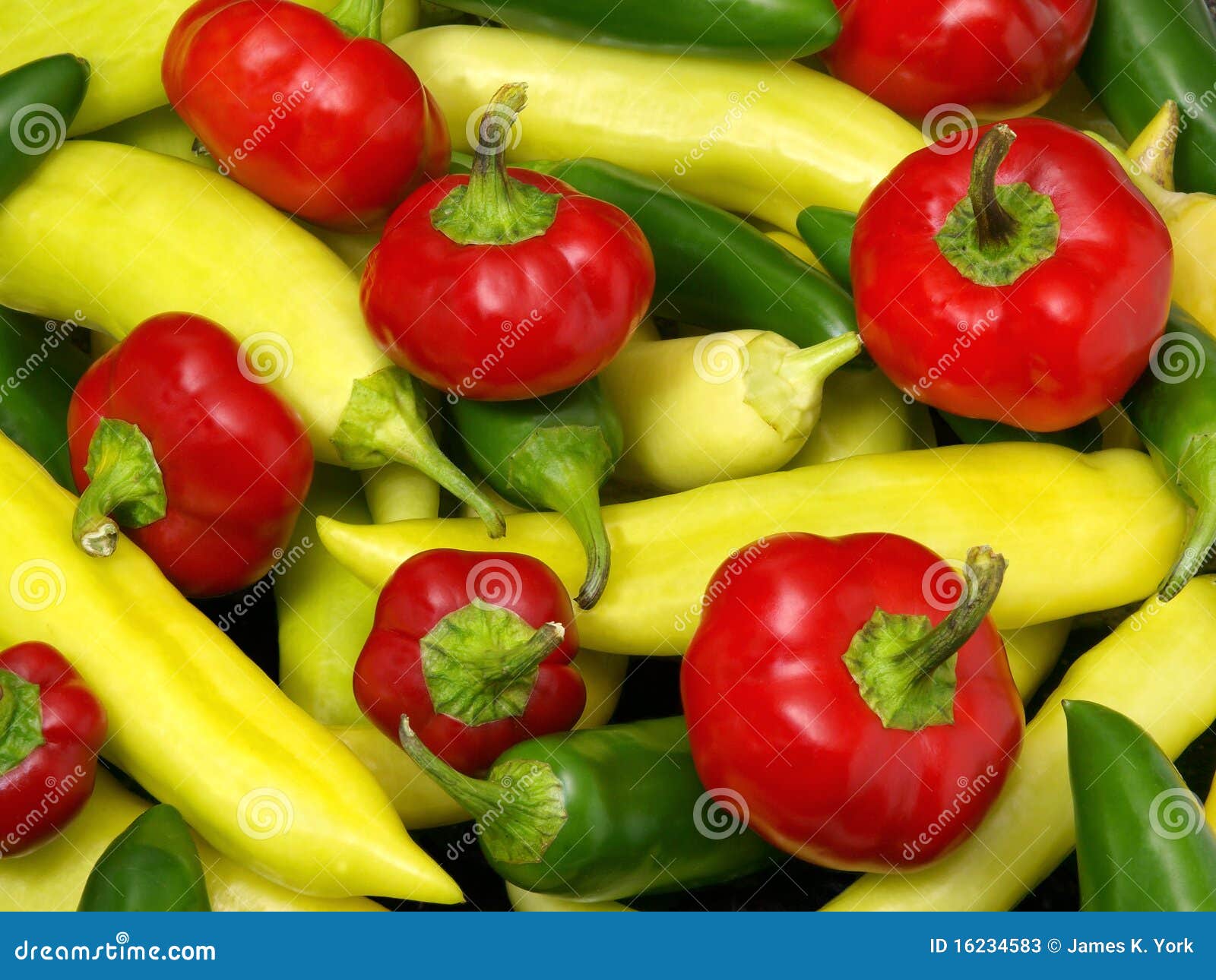 Assorted hot peppers stock image. Image of jalapeno, scoville - 16234583