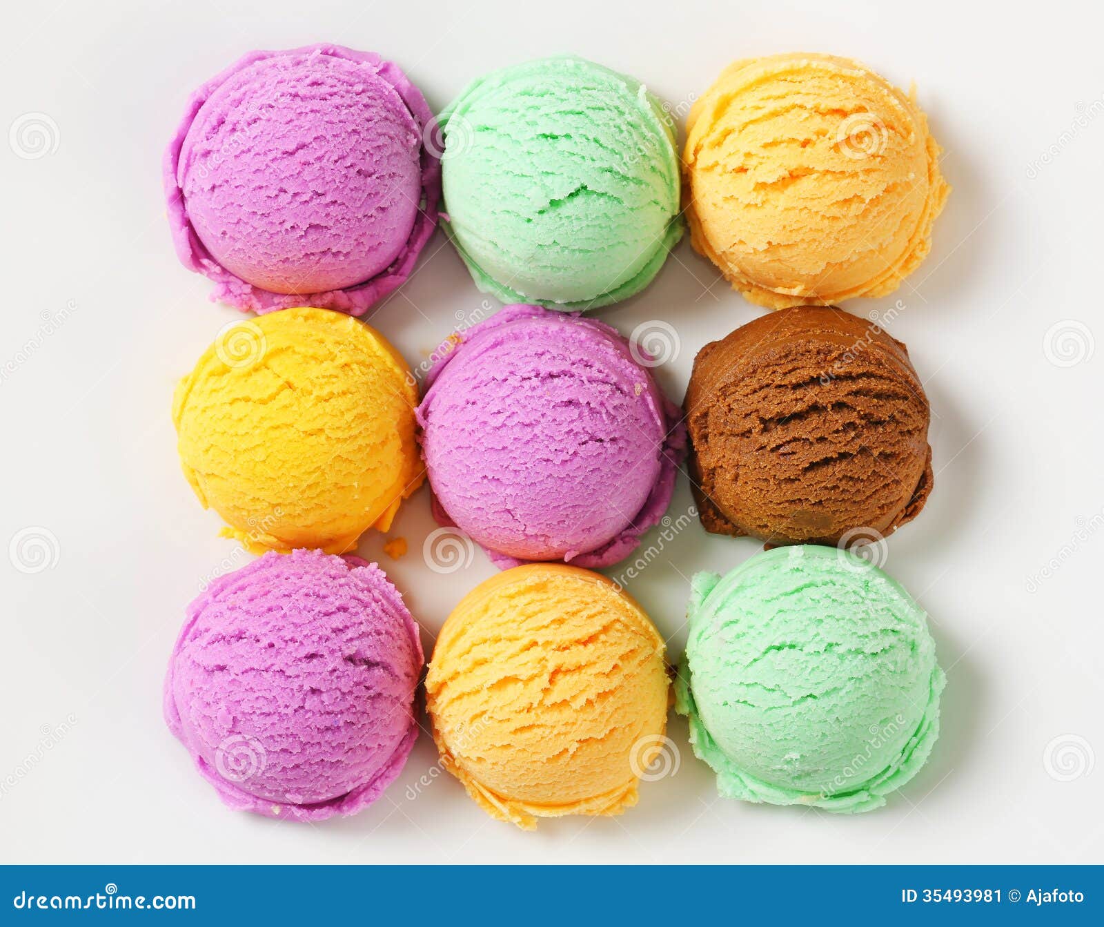 Assorted ice cream stock image. Image of chocolate, apricot - 35493981