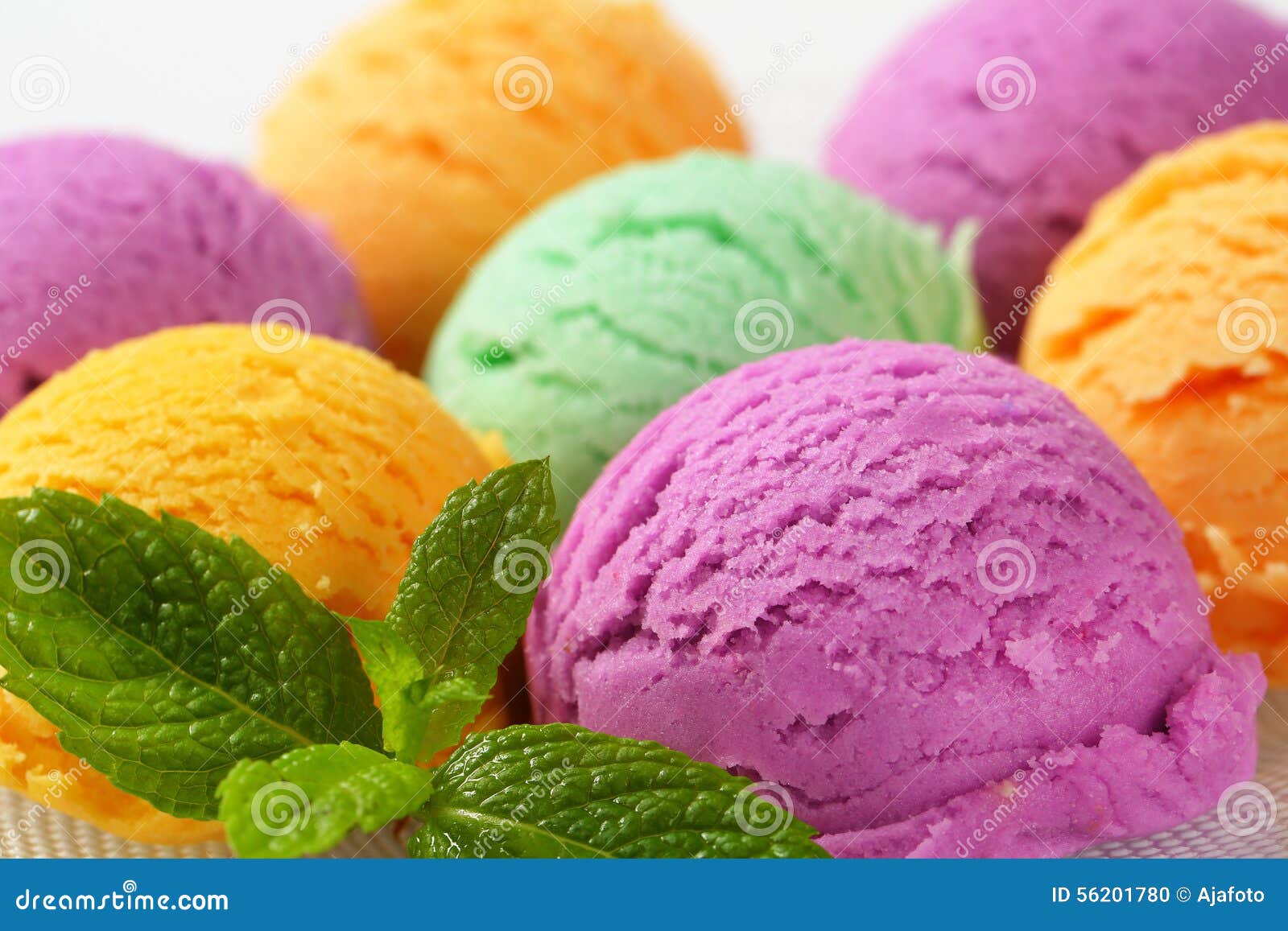 Assorted ice cream stock photo. Image of custard, food - 56201780