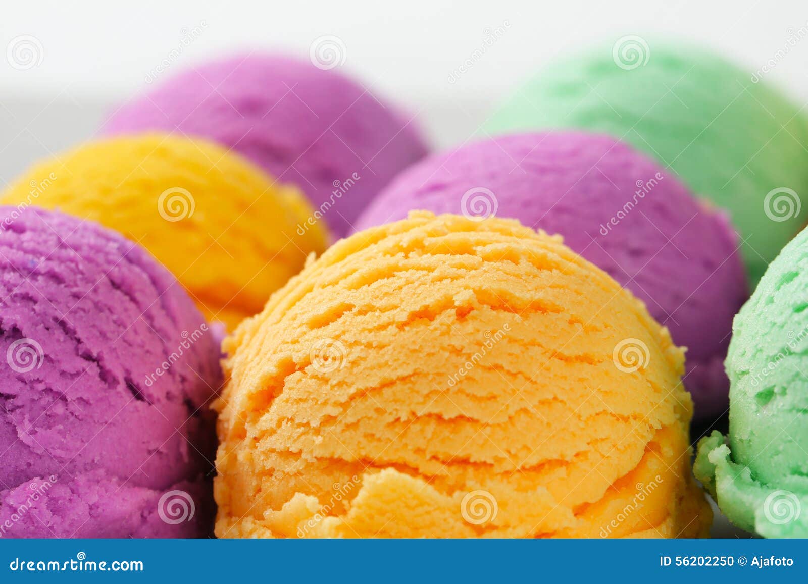 Assorted ice cream stock photo. Image of food, flavours - 56202250