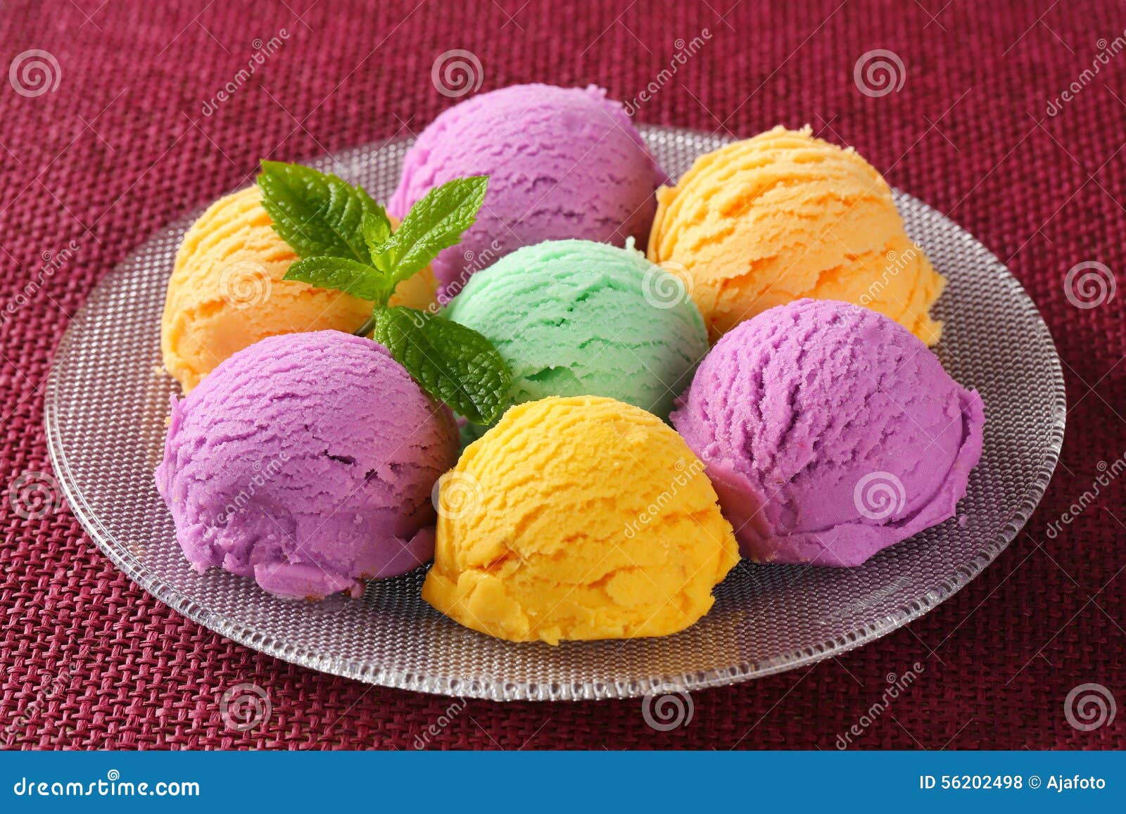 Assorted ice cream stock photo. Image of frozen, colorful - 56202498