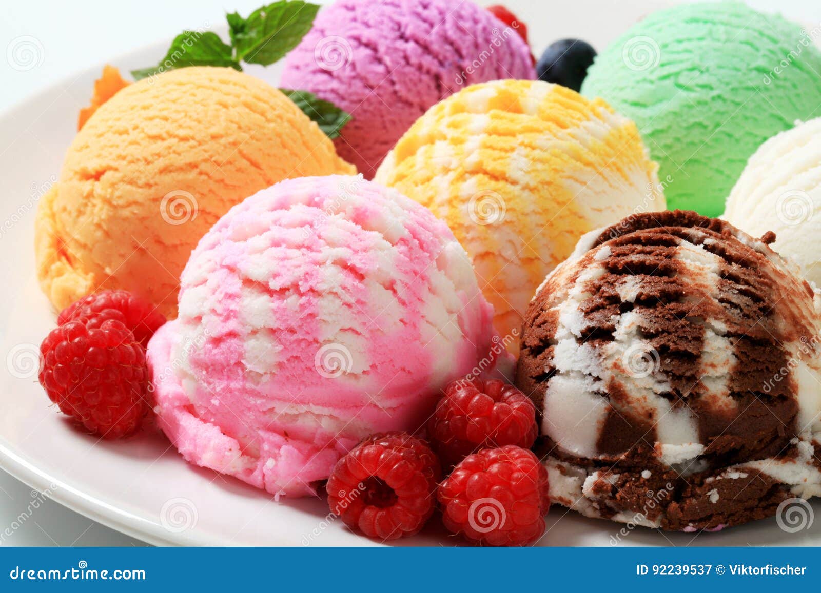 Assorted ice cream stock image. Image of cream, brown - 92239537