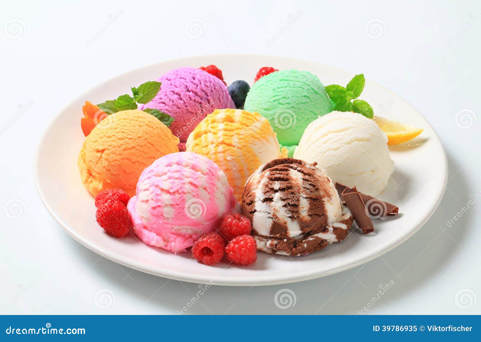 Assorted ice cream stock image. Image of icecream, colorful - 39786935