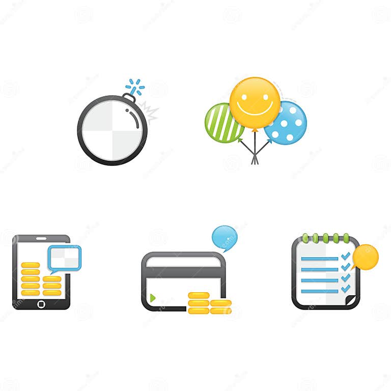 Assorted Icons. Vector Illustration Decorative Design Stock Vector ...