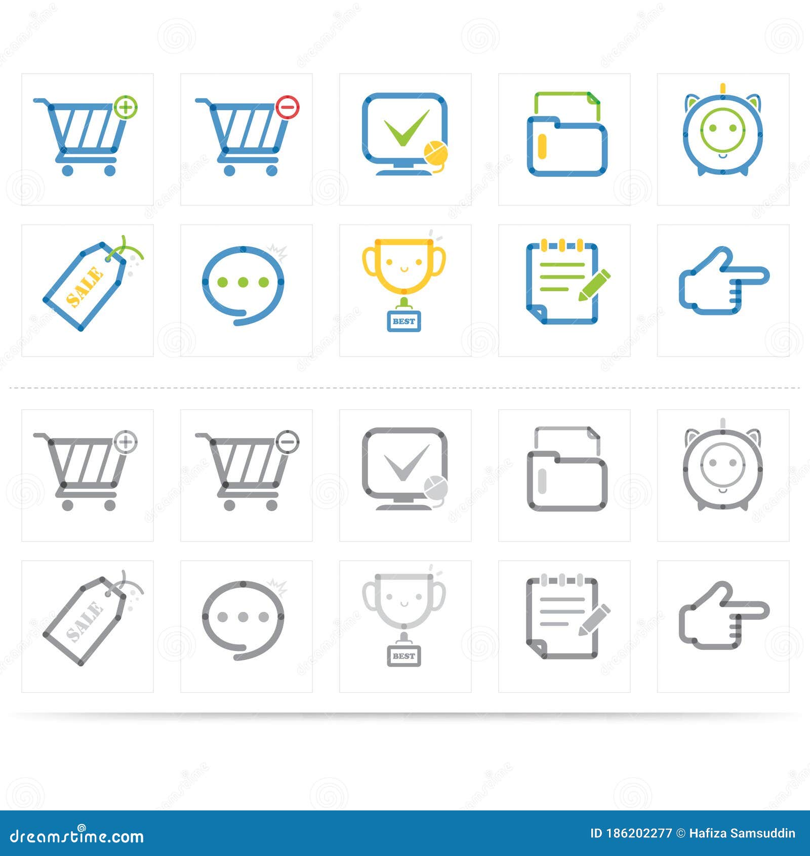 Assorted Icons. Vector Illustration Decorative Design Stock Vector ...