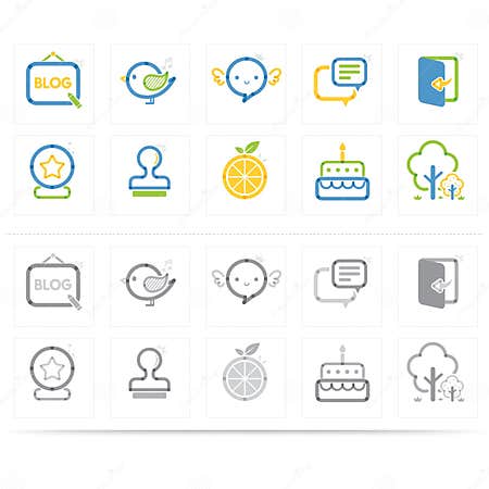 Assorted Icons. Vector Illustration Decorative Design Stock Vector ...