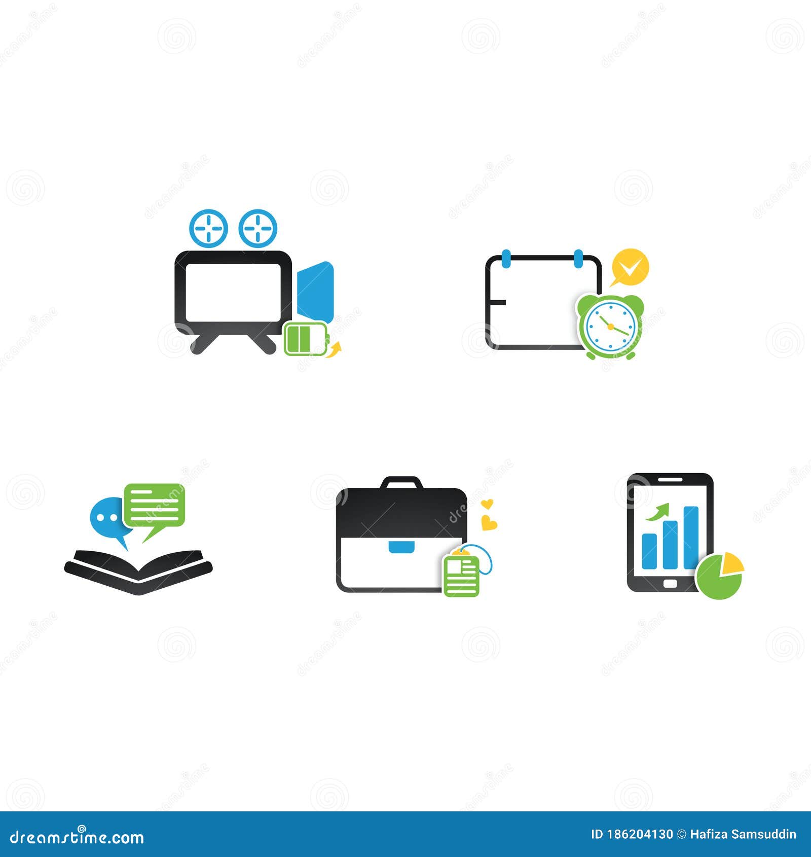 Assorted Icons. Vector Illustration Decorative Design Stock Vector ...