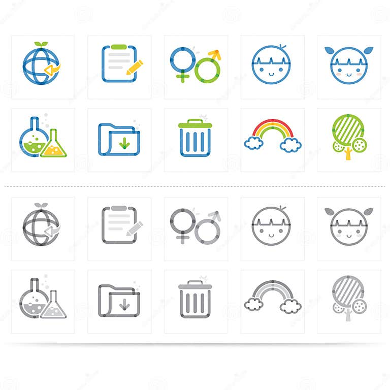 Assorted Icons. Vector Illustration Decorative Design Stock Vector ...