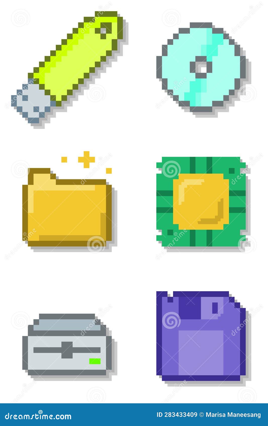 Pixelated Red X Icons. Error Or Cancel Symbols In Pixel Art Style ...