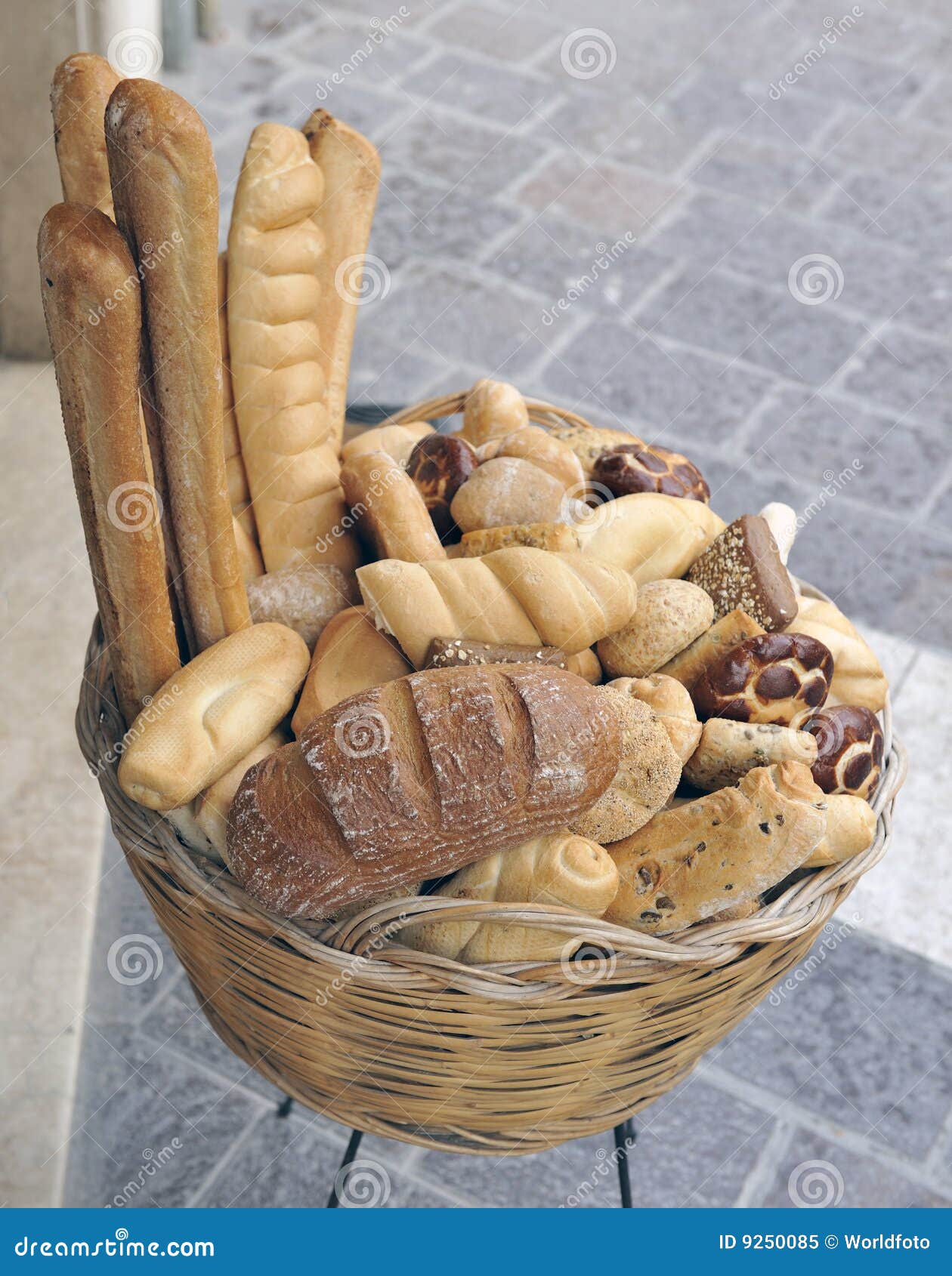 Assorted italian breads stock image. Image of baked, goods - 9250085