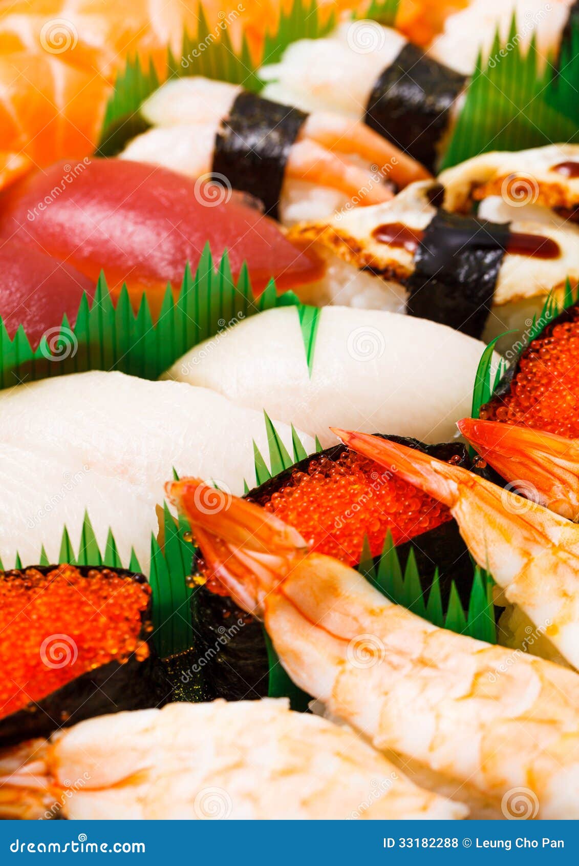 Assorted japanese sushi stock photo. Image of assorted - 33182288