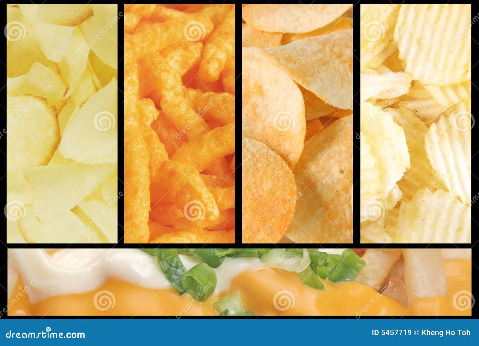 Assorted Junk Food Collage Background Stock Image - Image of crisps ...