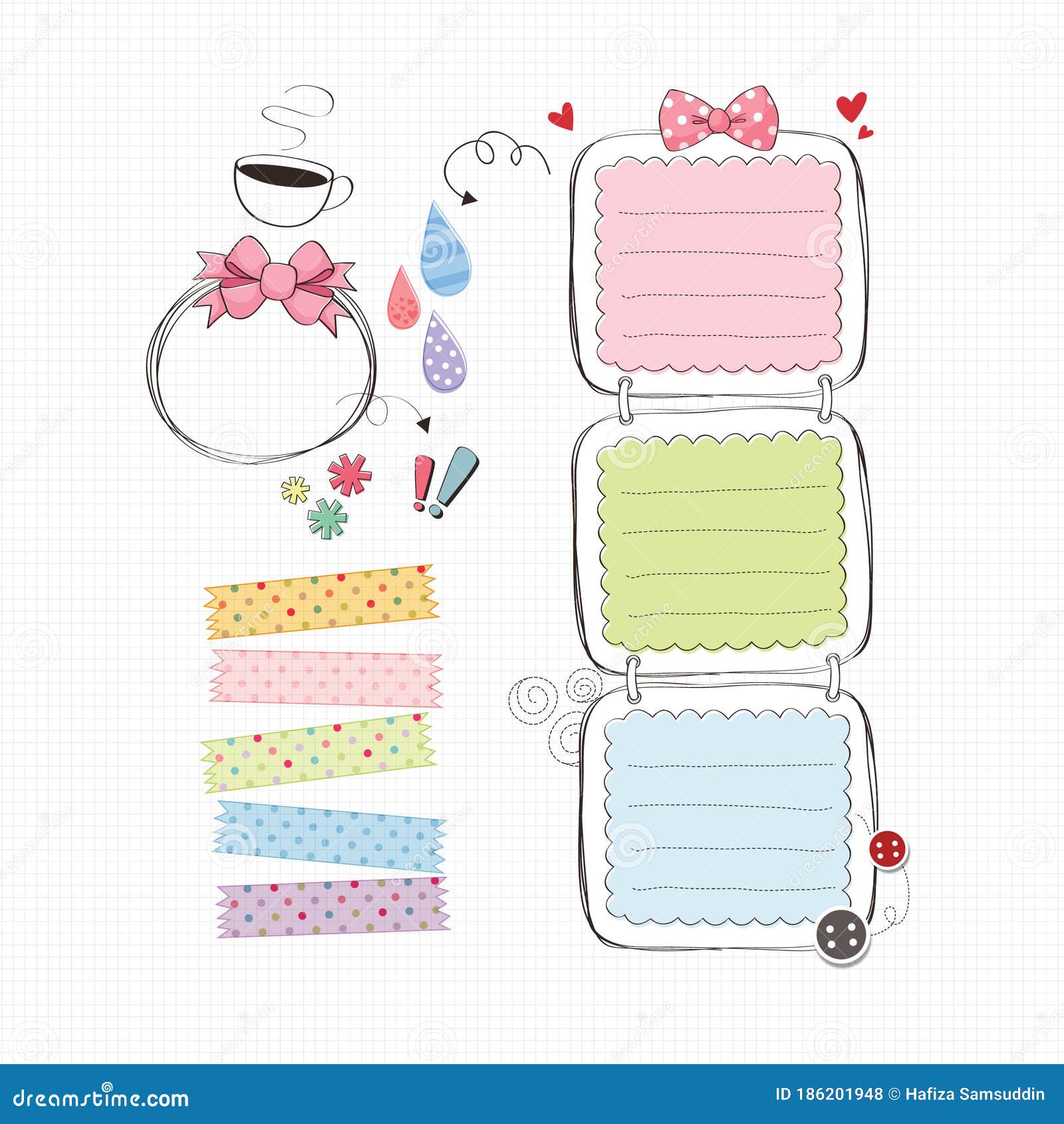 Assorted Labels. Vector Illustration Decorative Design Stock Vector ...