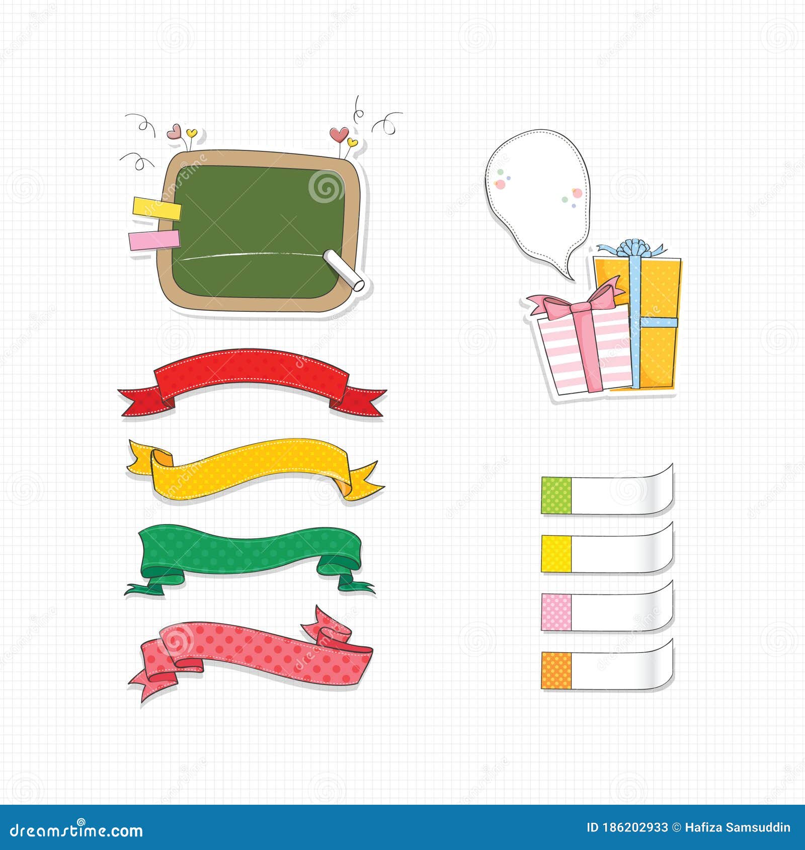 Assorted Labels. Vector Illustration Decorative Design Stock Vector ...