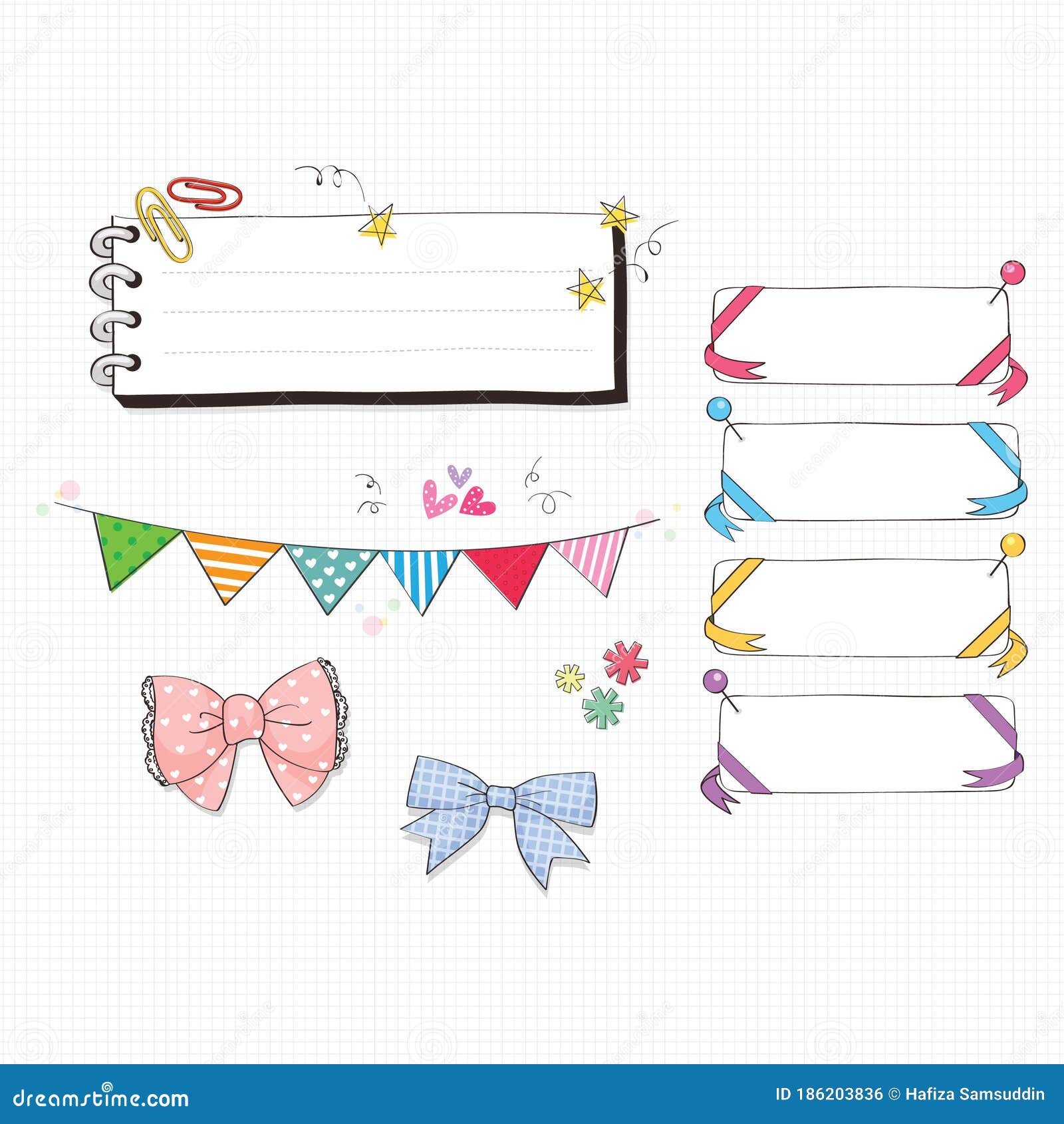 Assorted Labels. Vector Illustration Decorative Design Stock Vector ...