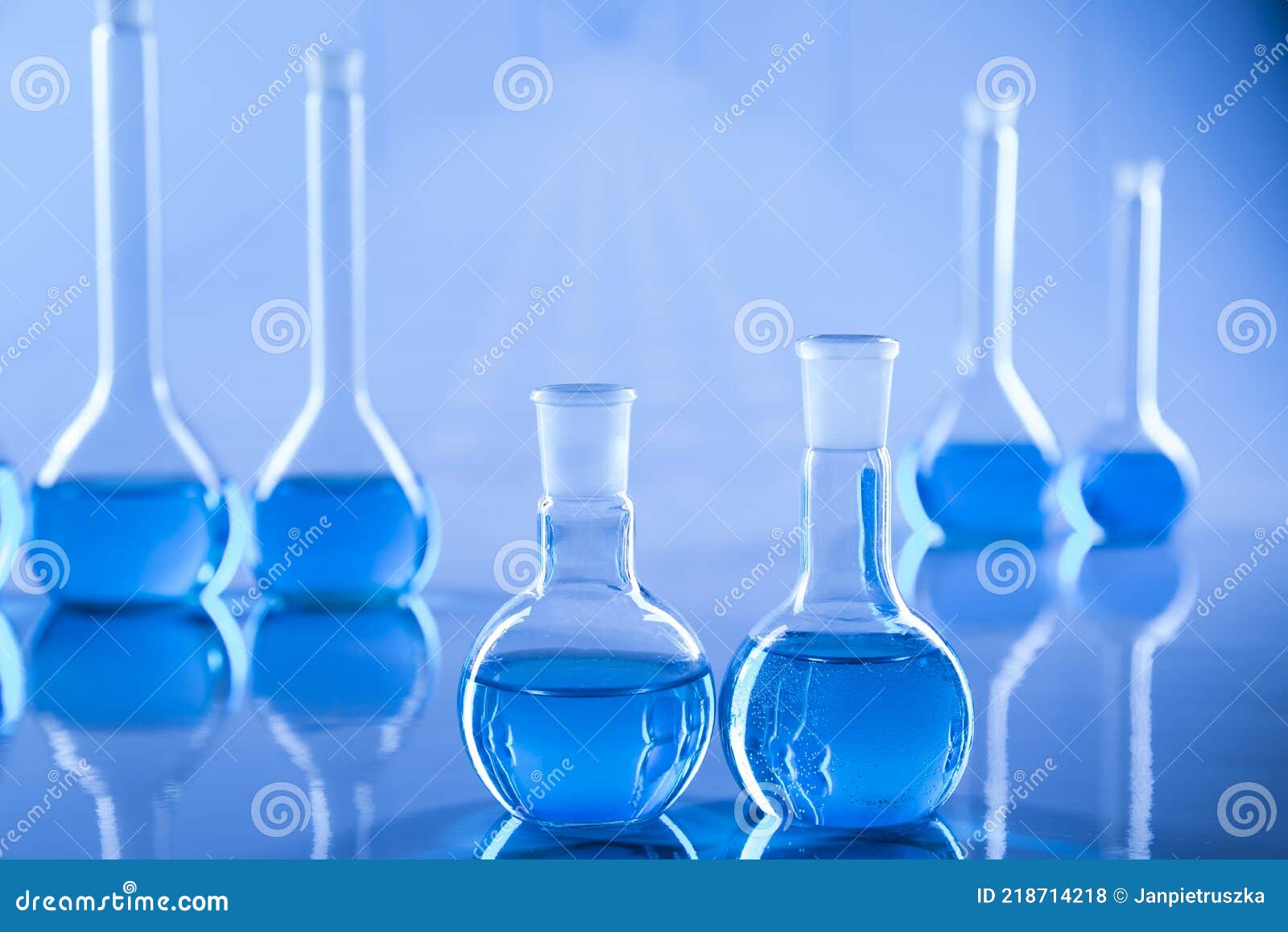 Assorted Laboratory Glassware Equipment Stock Photo - Image of ...
