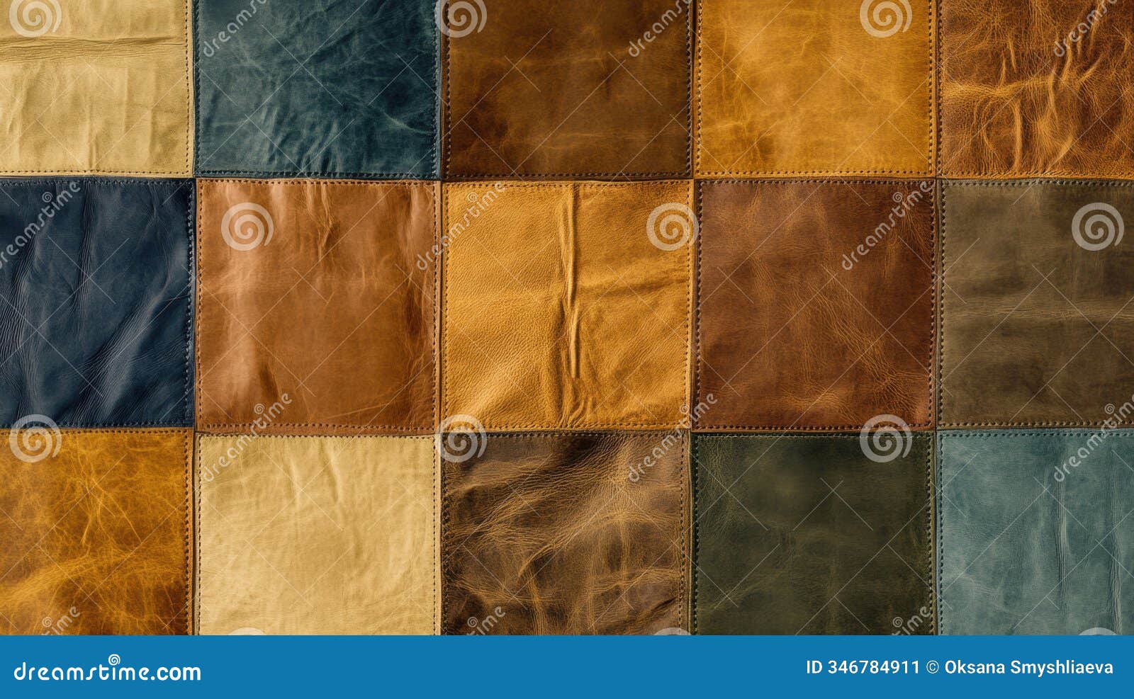 Assorted Leather Samples Patchwork Background Texture Stock Image ...