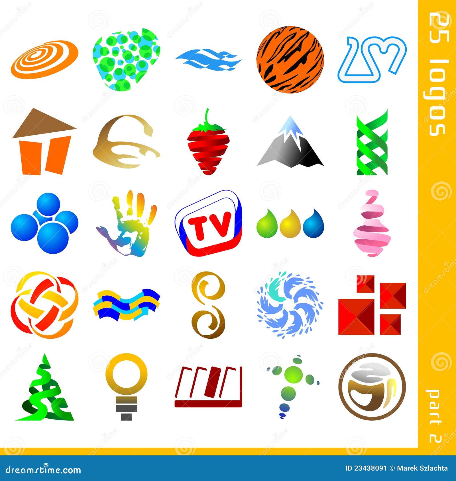 Assorted Logos 1 Cartoon Vector | CartoonDealer.com #23438079