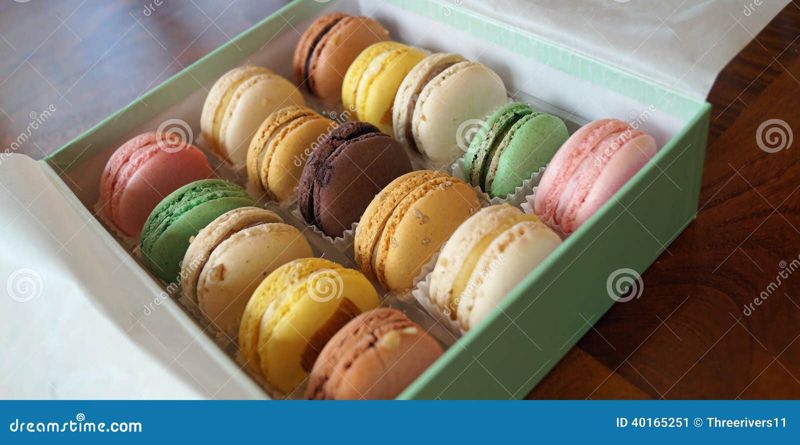 Assorted Macarons stock image. Image of macaron, almond - 40165251