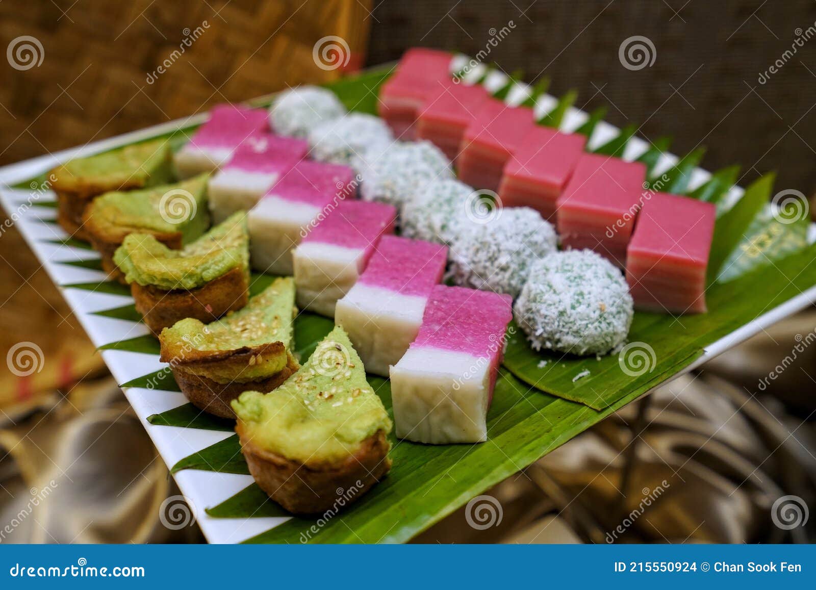 Assorted Malay Desserts or Kuihs Stock Photo - Image of plant, kuihs ...