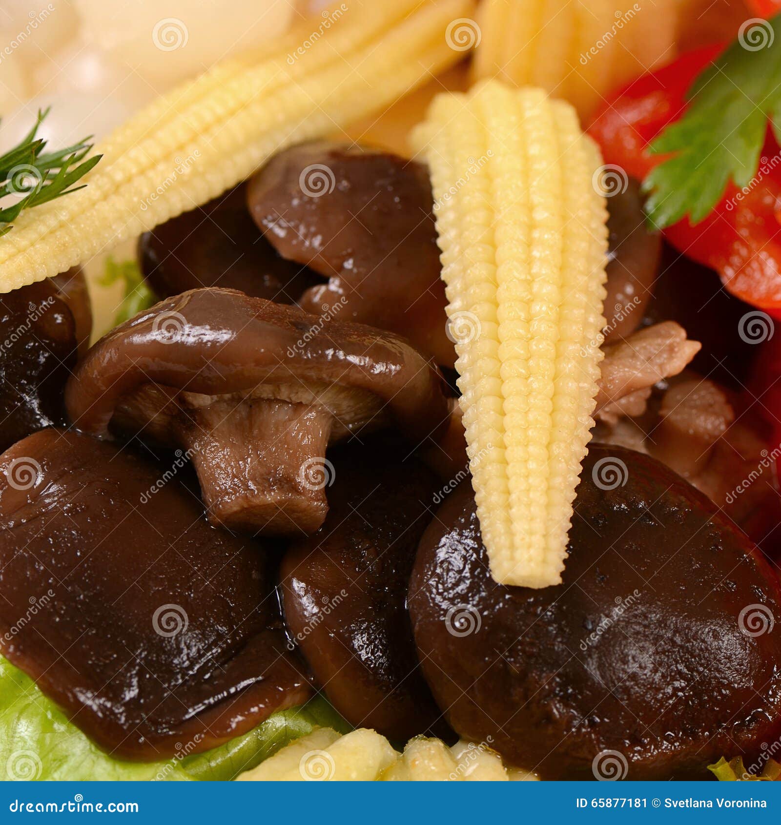 Assorted Marinated Vegetables and Mushrooms Stock Image - Image of ...