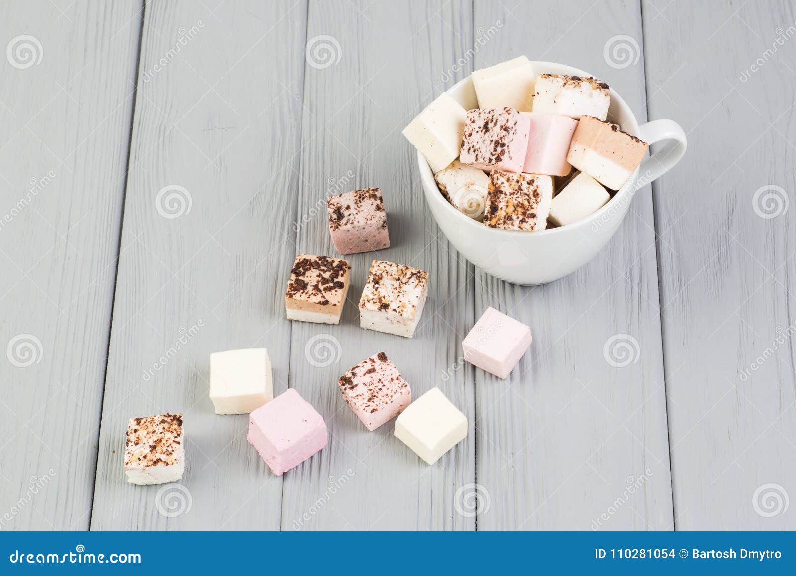 Assorted Marshmallow on a Gray Table Stock Photo - Image of assorted ...