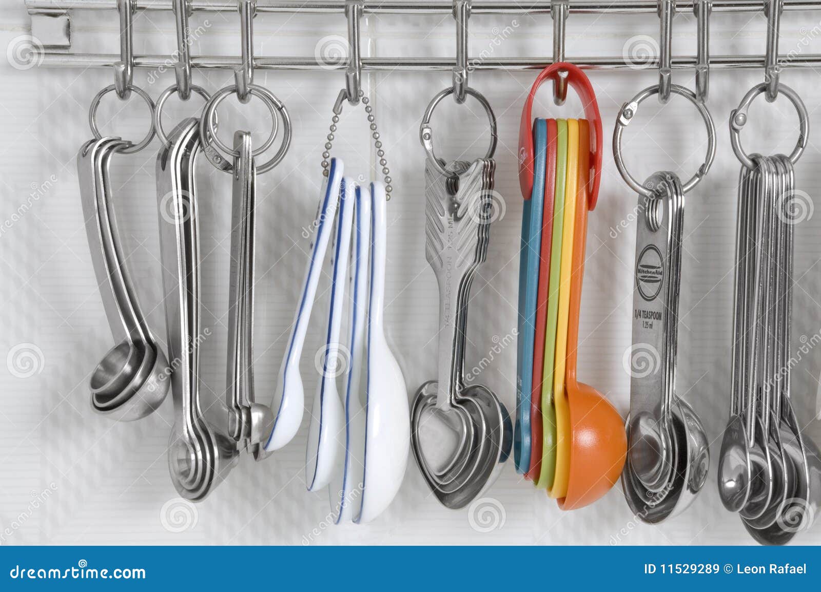 Assorted Measuring Spoons stock image. Image of kitchen - 11529289