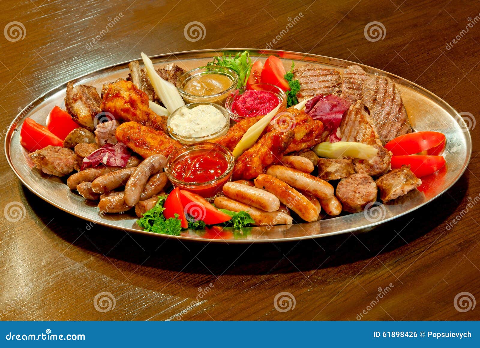 Assorted meat stock photo. Image of dish, chickens, chops - 61898426