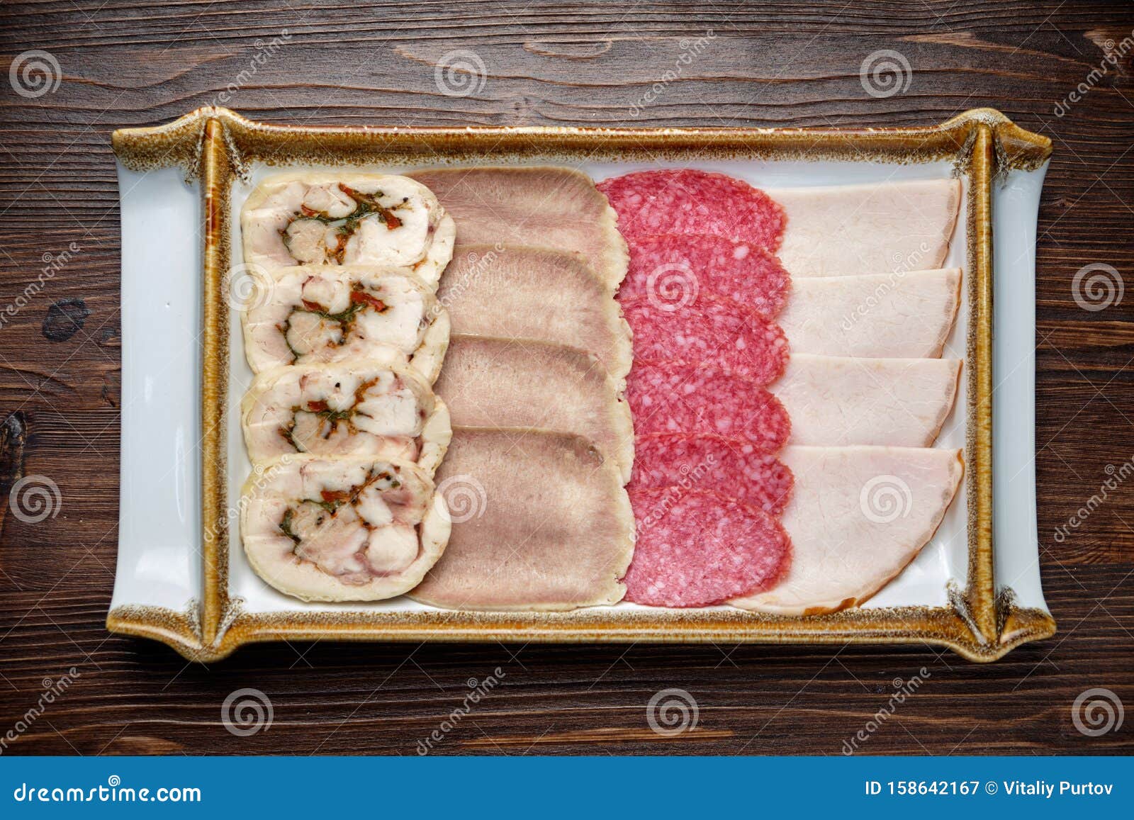 Assorted Meat Sliced. Restaurant Menu Stock Image - Image of restaurant ...