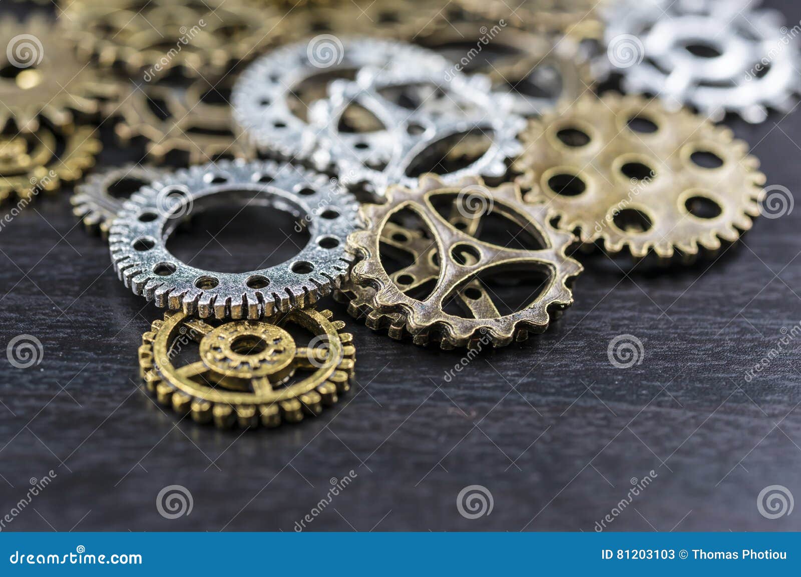 Assorted Metal Gears and Cogs Stock Image - Image of thinking, metal ...