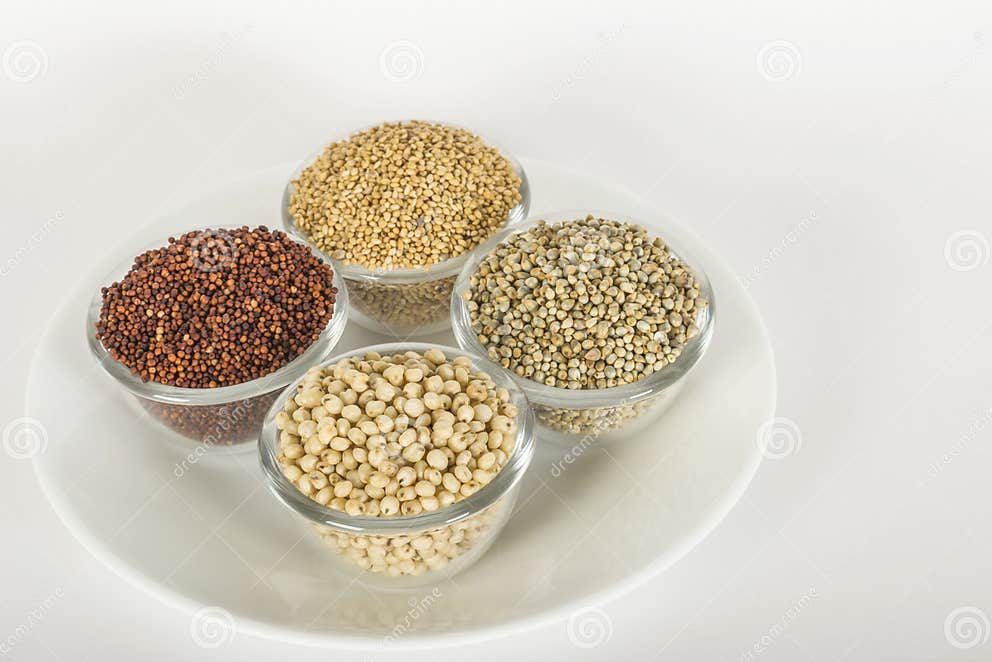 Assorted millets stock photo. Image of cereals, bird - 46289996