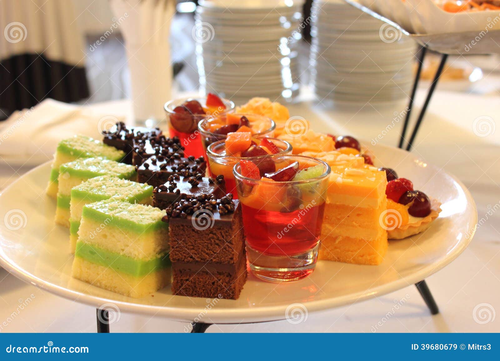 Assorted Mini Cake Delicious and Beautiful. Stock Image - Image of cake ...