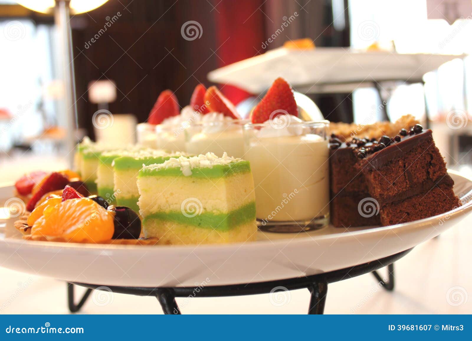 Assorted Mini Cake Delicious and Beautiful. Stock Image - Image of ...
