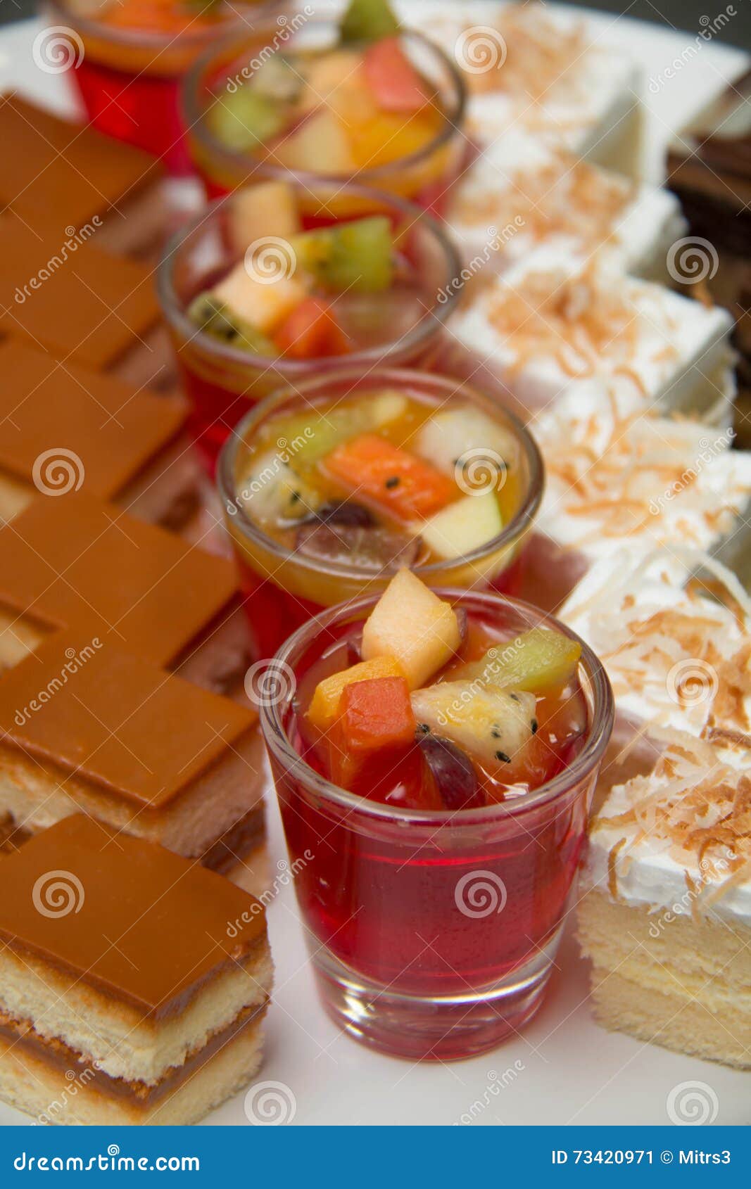Assorted Mini Cake Delicious and Beautiful. Stock Image - Image of food ...