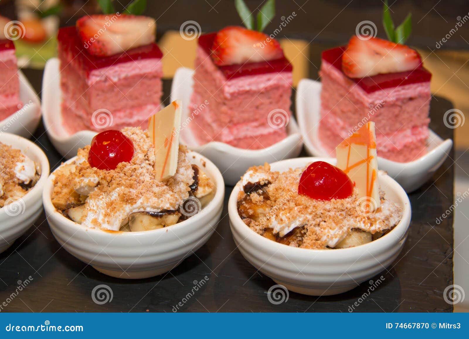 Assorted Mini Cake Delicious and Beautiful. Stock Photo - Image of cake ...