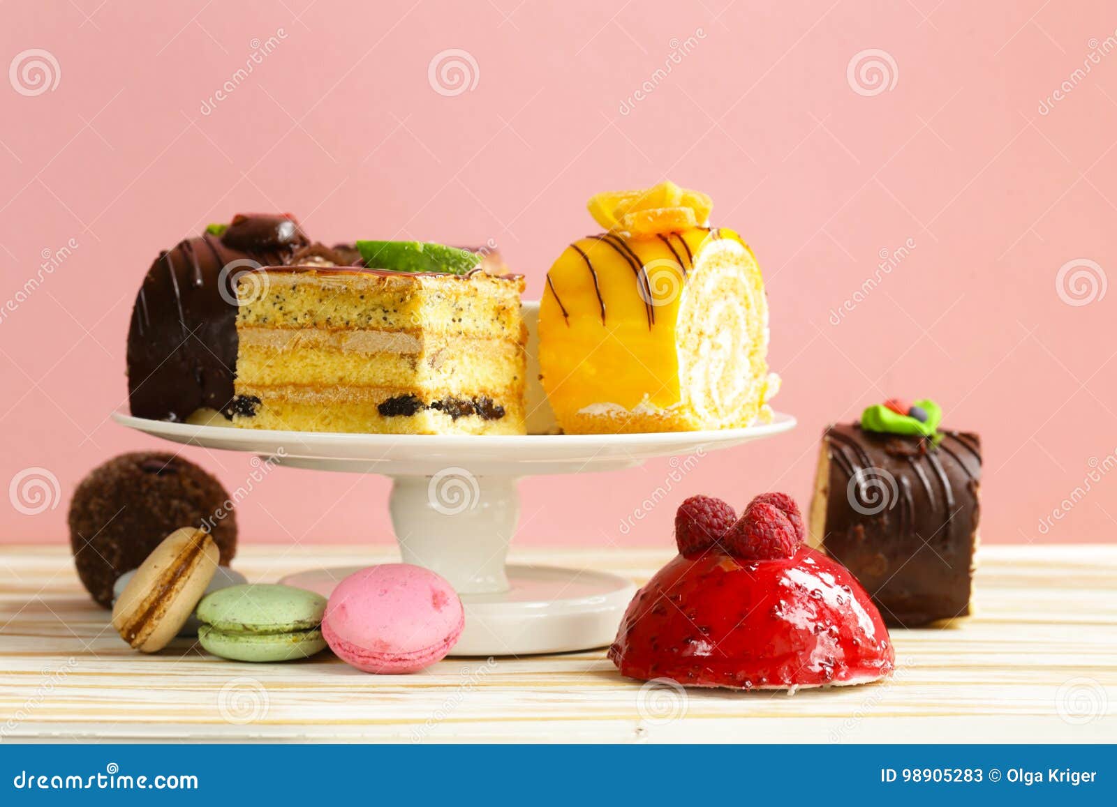 Assorted Mini Cakes Sweet Dessert Stock Image - Image of catering ...