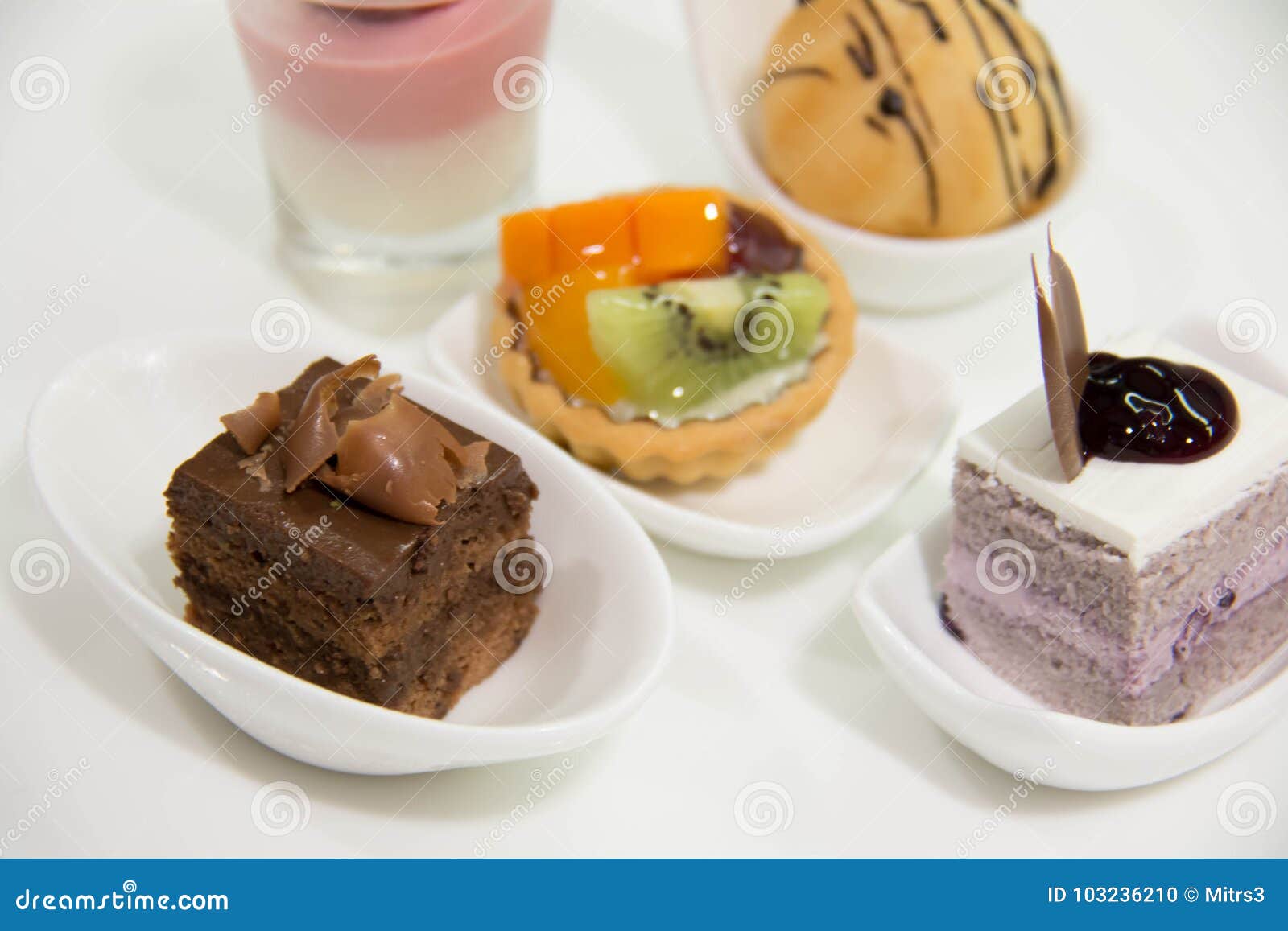 Assorted Mini Cakes Sweet Dessert Stock Photo - Image of dessert ...